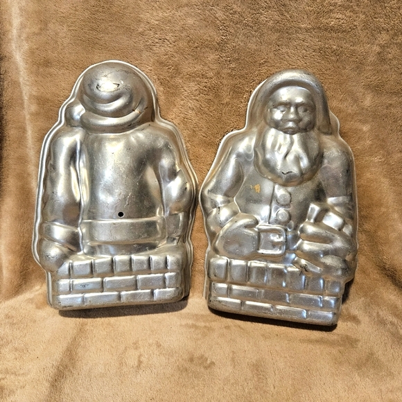 Wilton | Kitchen | Vintage Christmas Santa Claus In A Chimney Double ...